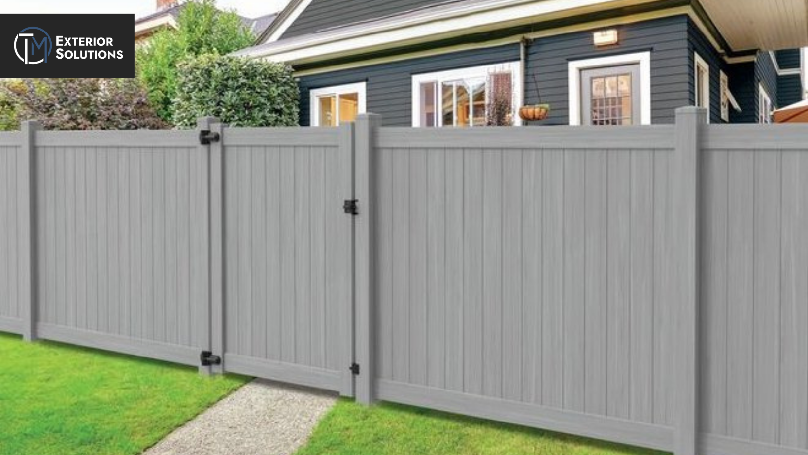 Two-Tone Vinyl Fence Installation in Pleasant View, TN